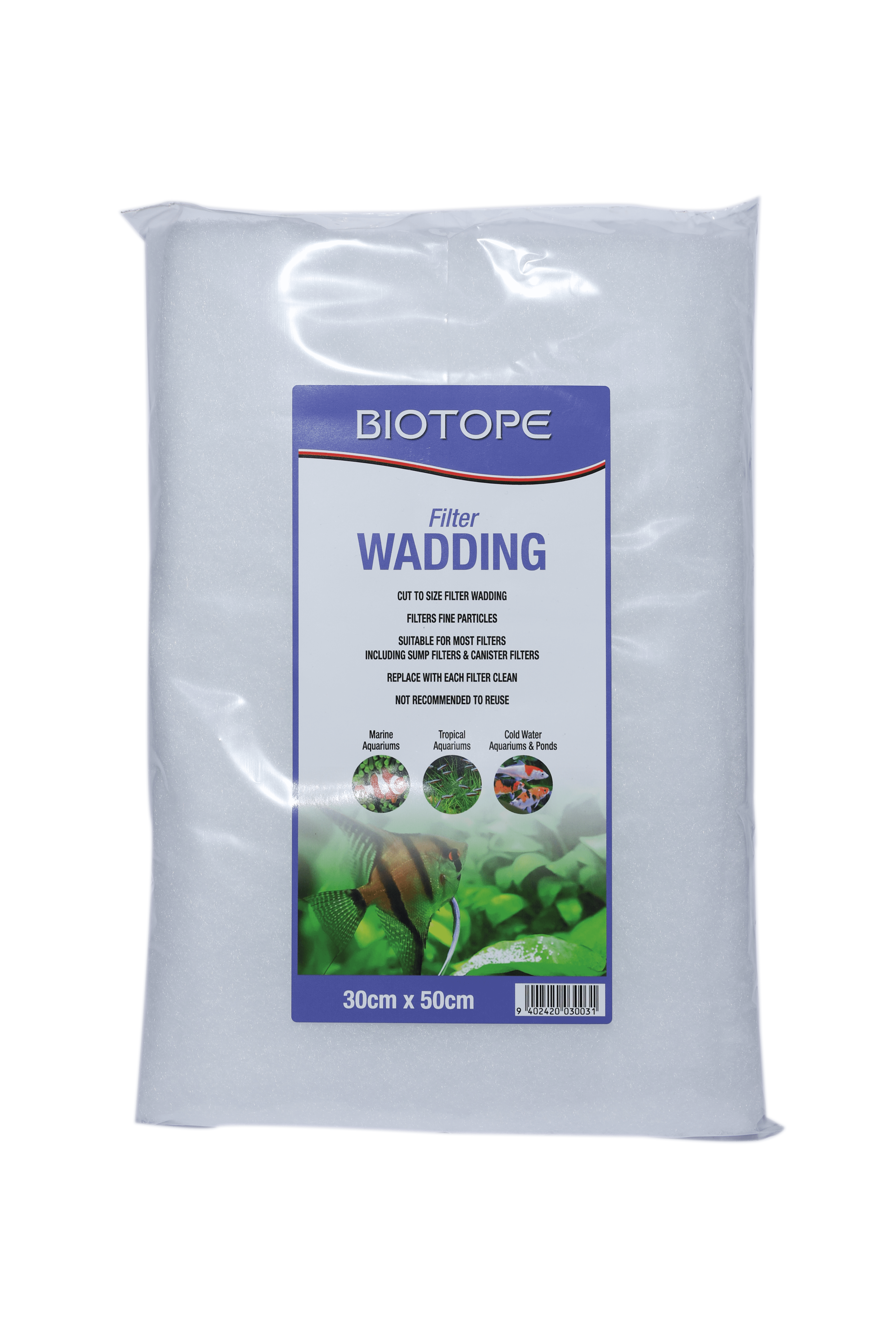 Biotope Filter Wadding - 200x30cm – The Aquarium Factory